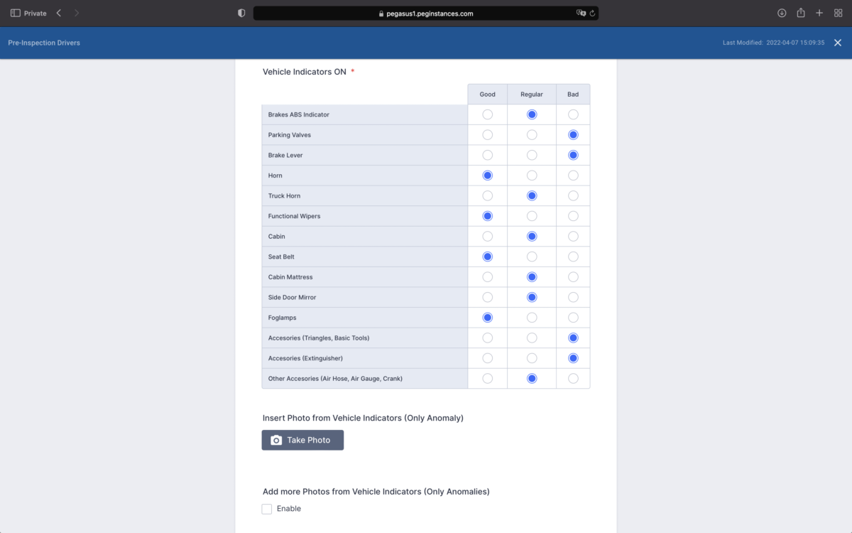Soluciones - FleetMetriks Formularios - FleetMetriks